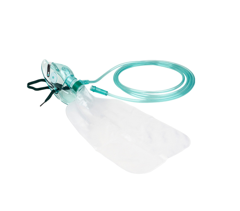 MASCARA DE OXIGENO CON BOLSA RESERVORIO ADULTO – Biomedica Supply